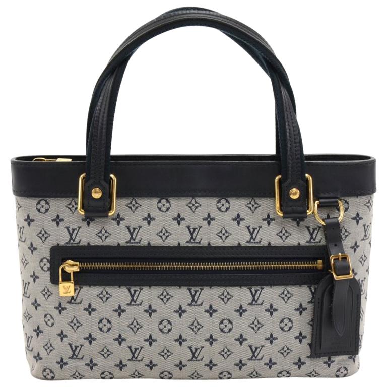 Louis Vuitton Lucille PM Blue Mini Monogram Shoulder Bag at 1stDibs