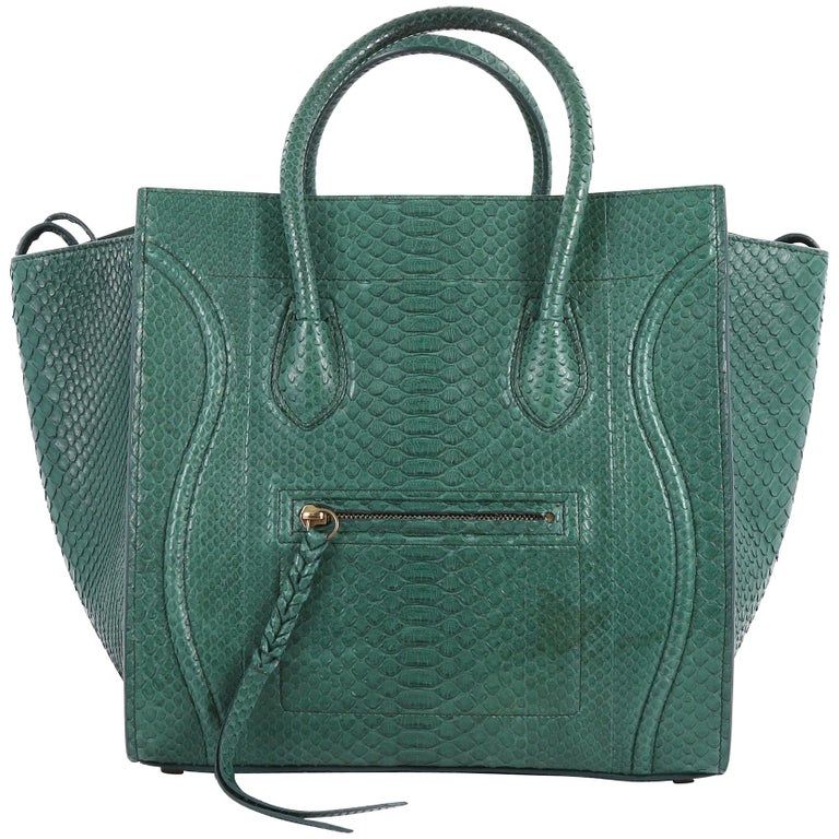 Celine Phantom Handbag Python Medium by Phoebe Philo at 1stDibs | celine phantom python