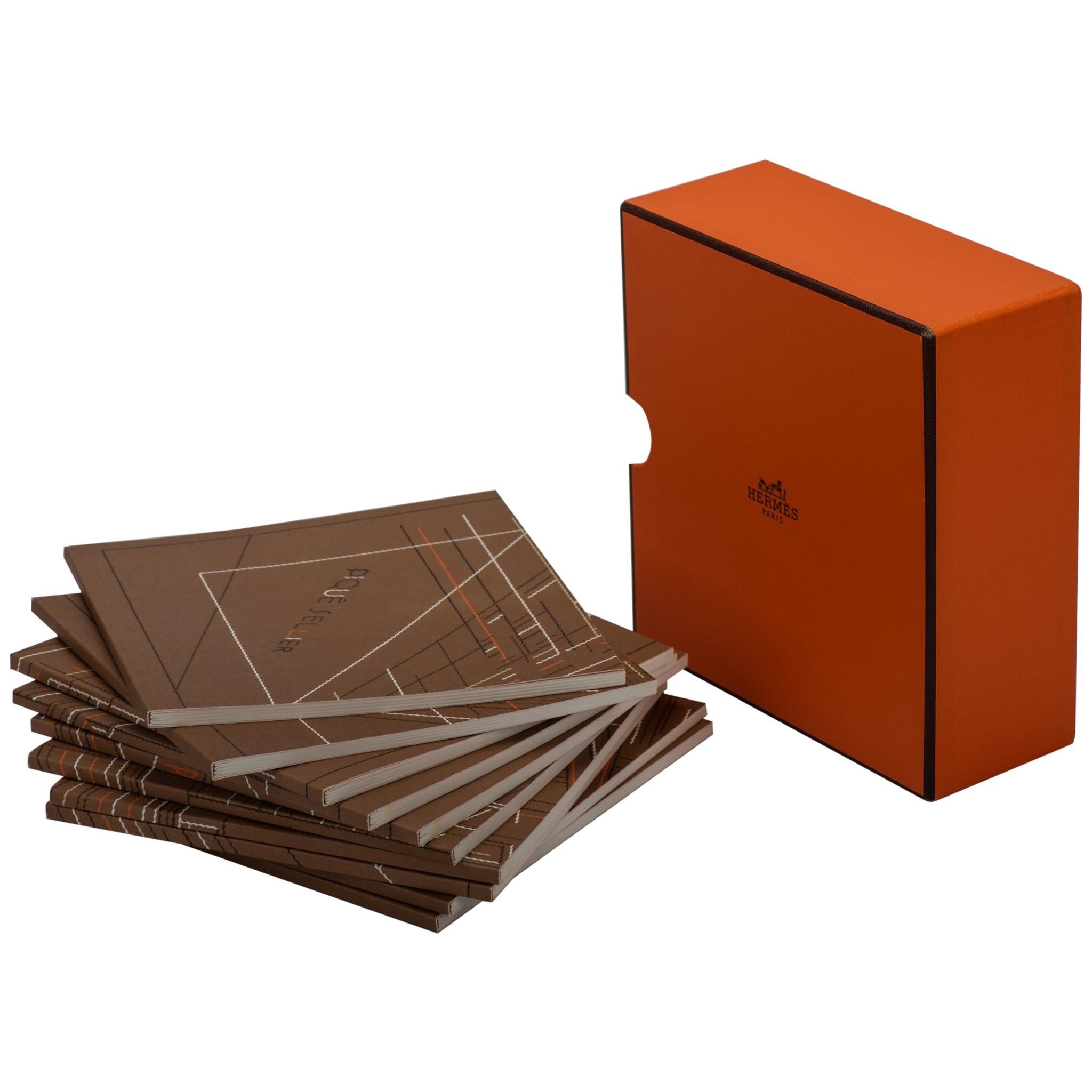 Hermès Orange Box Set of 10 Notepads at 1stDibs