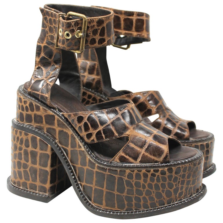 Vivienne Westwood Gold Label Moc-Croc Clompers Size US 9 at 1stDibs ...