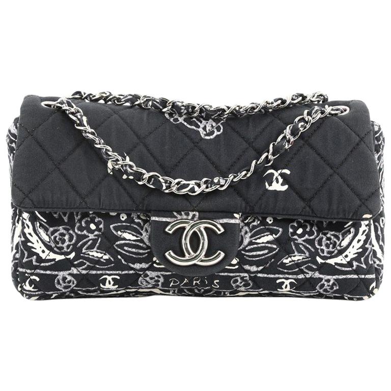 Chanel Bandana Flap Bag Quilted Canvas Medium at 1stDibs