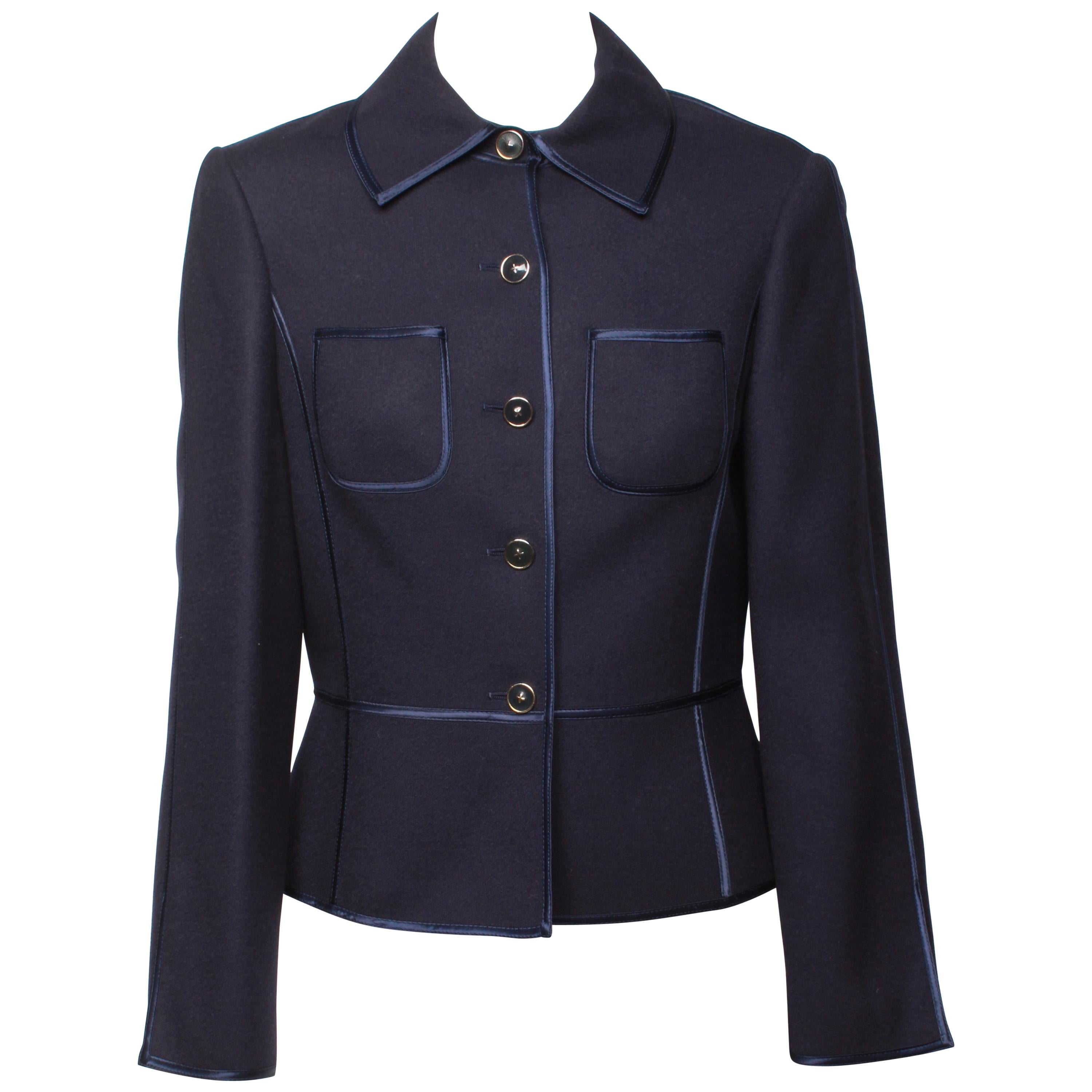 Louis Feraud Navy Jacket at 1stDibs