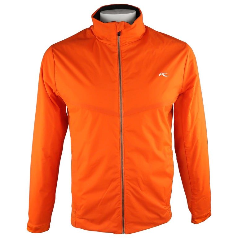 KJUS 42 Orange Solid Polyamide Jacket at 1stdibs