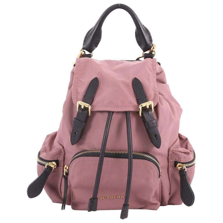 Burberry Rucksack Backpack Nylon with Leather Small at 1stDibs