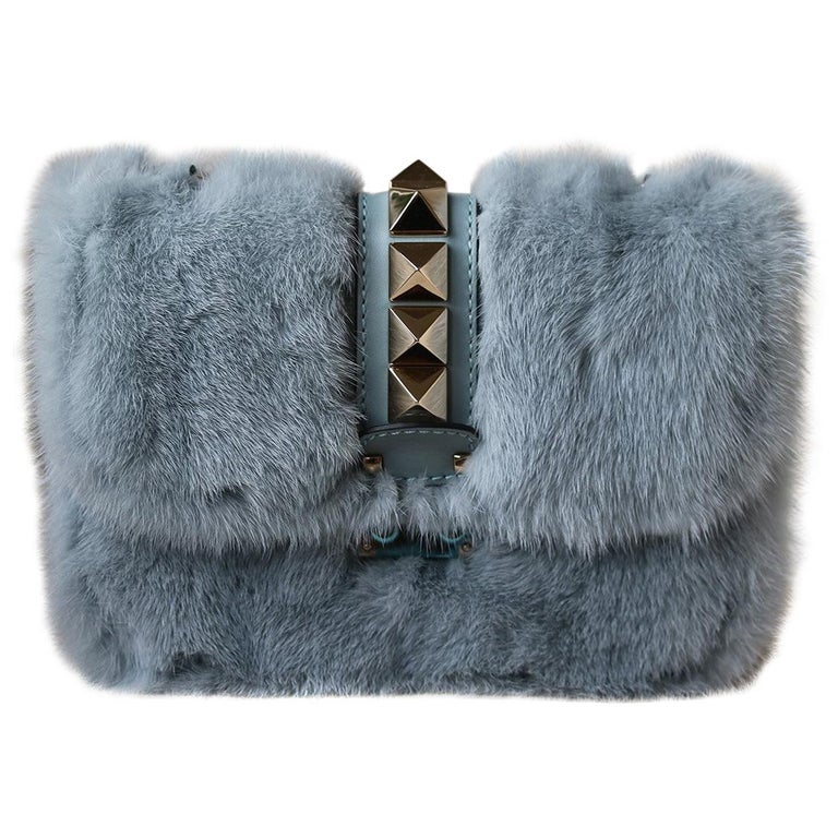 Valentino Lock Small Mink-Fur Shoulder Bag at 1stDibs | valentino fur ...