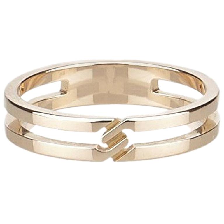 Gucci Infinity Rose Gold Ring Size 52 For Sale at 1stDibs