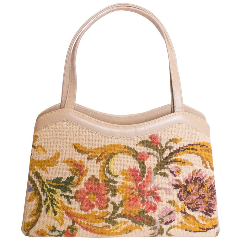 Vintage Needlepoint Bag at 1stDibs | needlepoint bags, needlepoint handbags