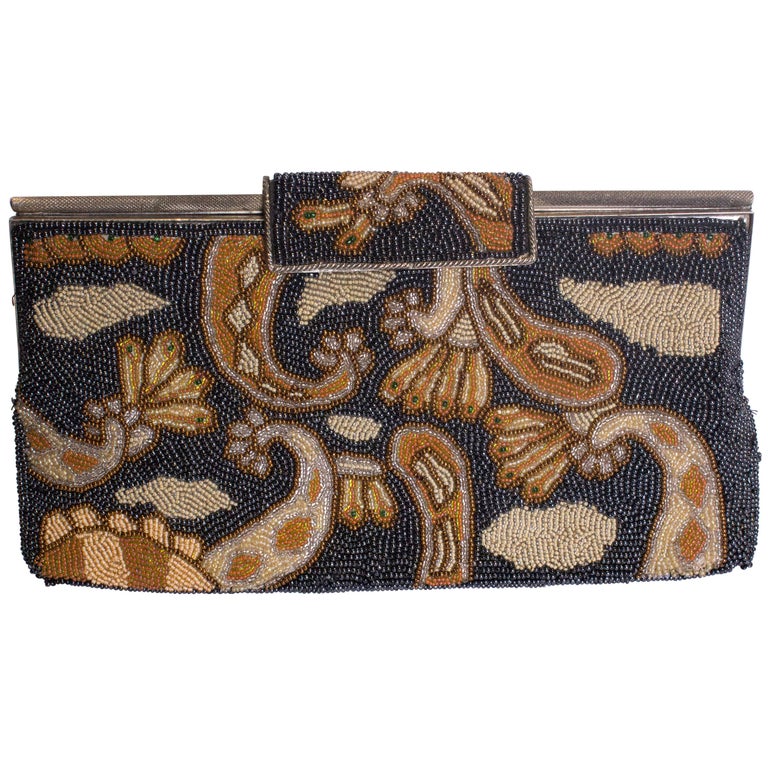 Vintage Chinease Beaded Bag at 1stDibs