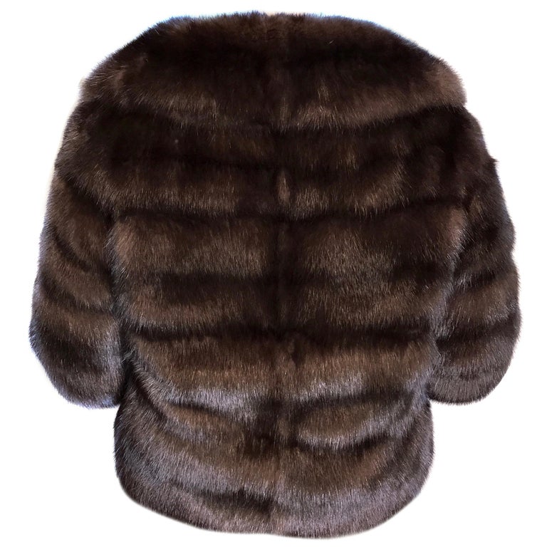 Russian Sable fur ladies jacket/bolero by eurofur. Evening jacket. (8 ...