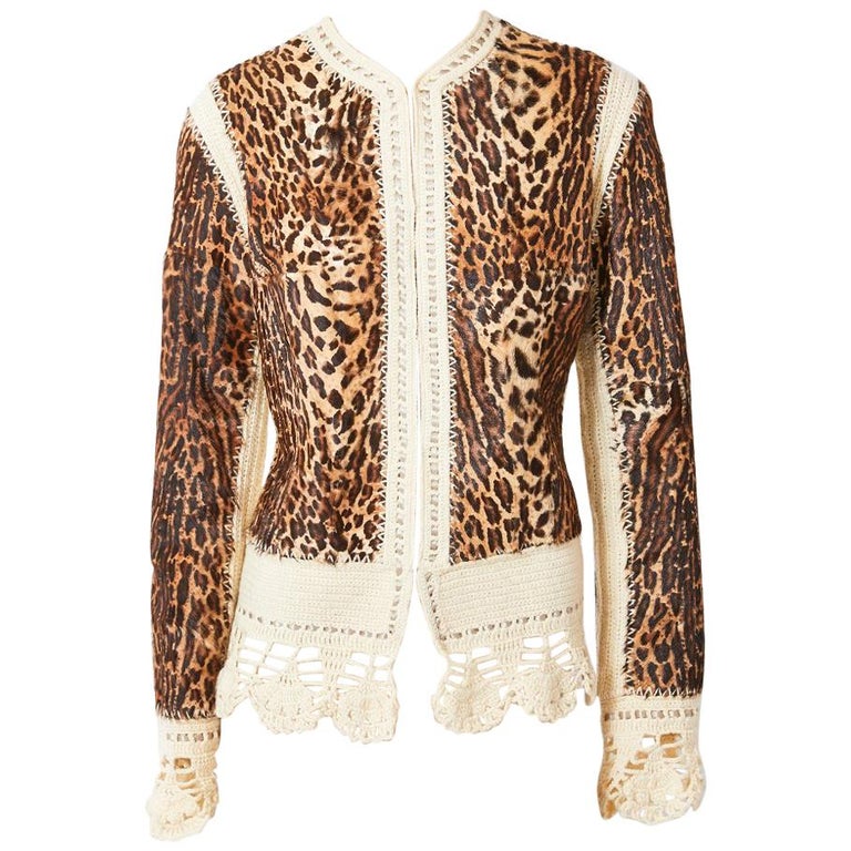 John Galliano for Dior Leopard Pattern Jacket at 1stDibs | dior pattern ...