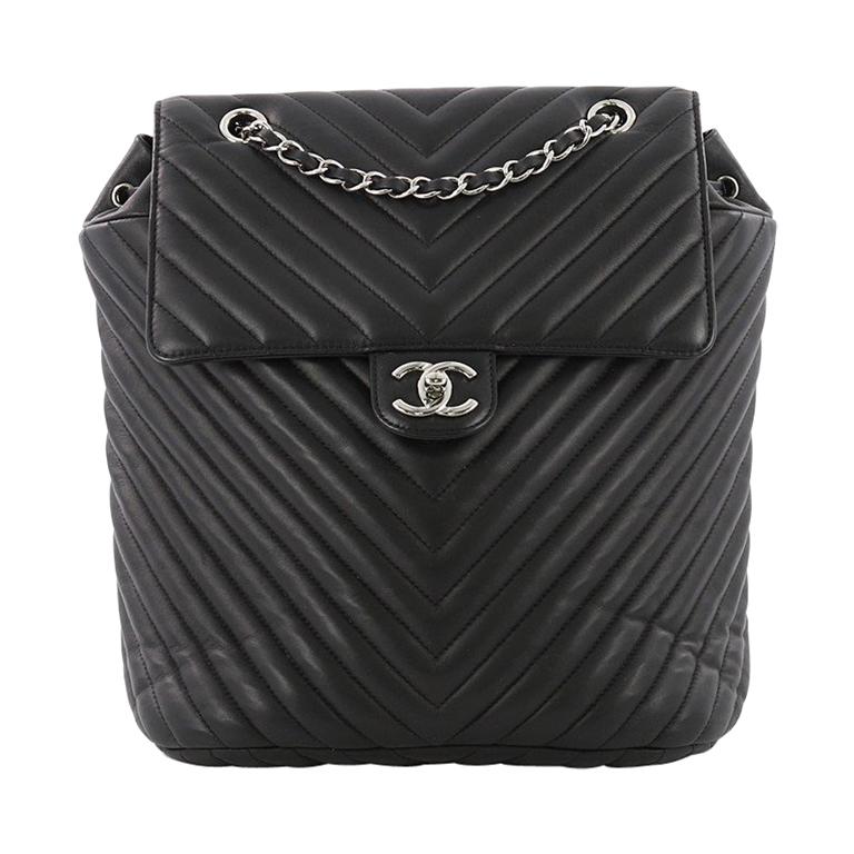 Chanel Urban Spirit Backpack Chevron Calfskin Large at 1stDibs