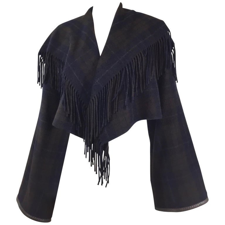 Hermes Paris Cashmere Cropped Capelet For Sale at 1stDibs