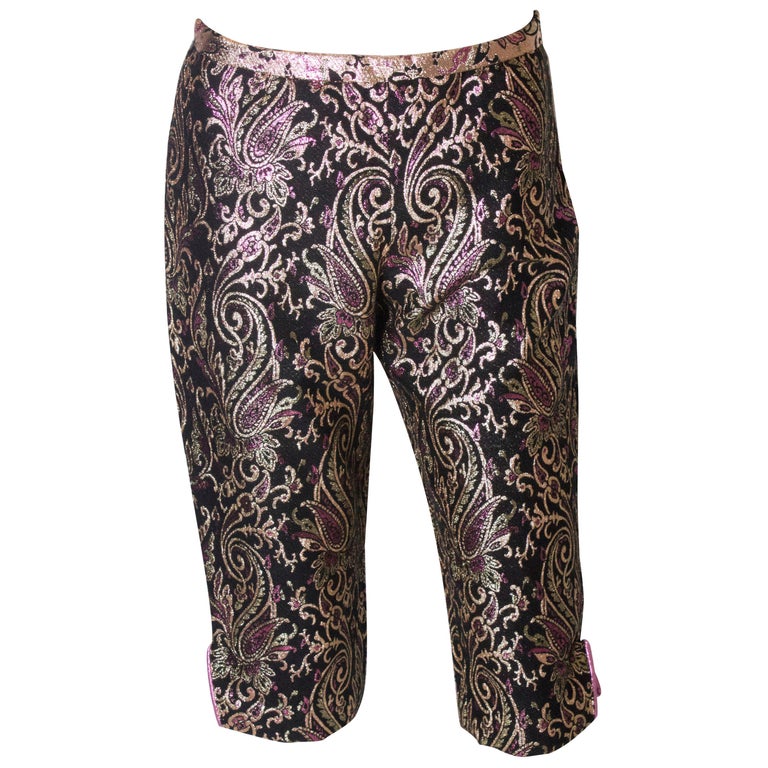 Vintage Brocade Shorts For Sale at 1stDibs