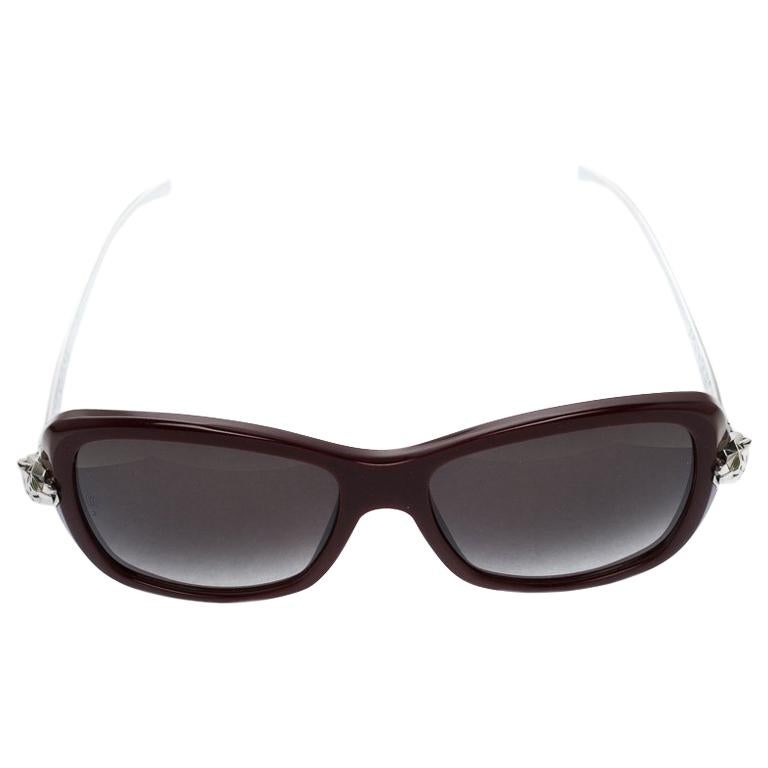 Cartier Red Panthère De Cartier Sunglasses at 1stDibs