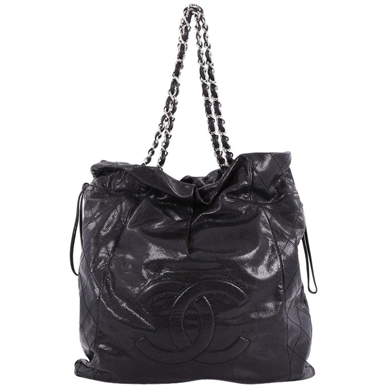 Chanel Caviar 31 Drawstring Tote Caviar Large at 1stDibs