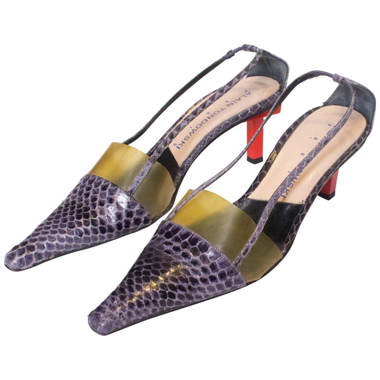 Vintage Slingback Shoes by Alain Tondowski at 1stDibs | alain tondowski ...