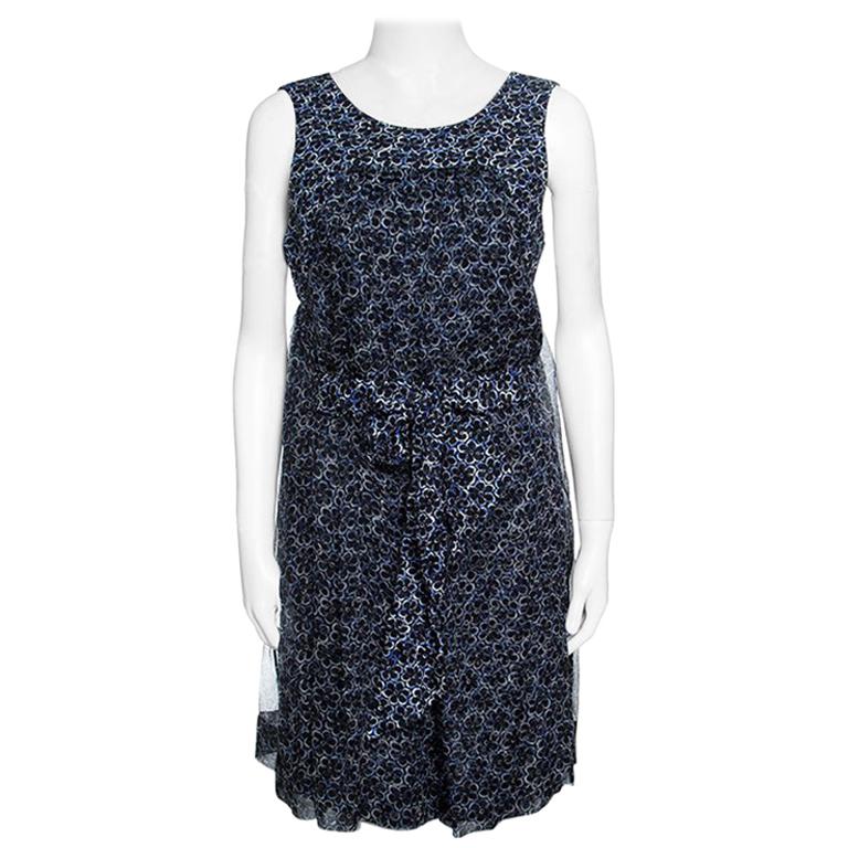 Chanel Black Camelia Printed Silk Belted Romper M For Sale at 1stDibs