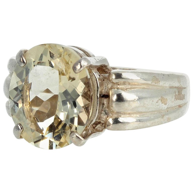 Yellow Labradorite Sterling Silver Ring at 1stDibs