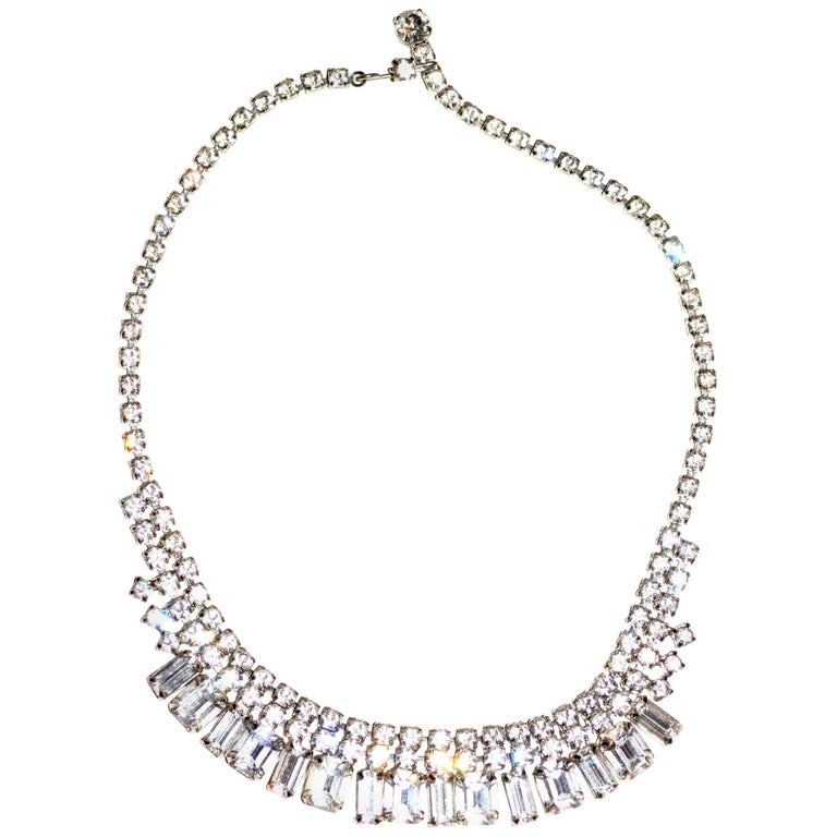 Weiss Rhinestone necklace at 1stDibs
