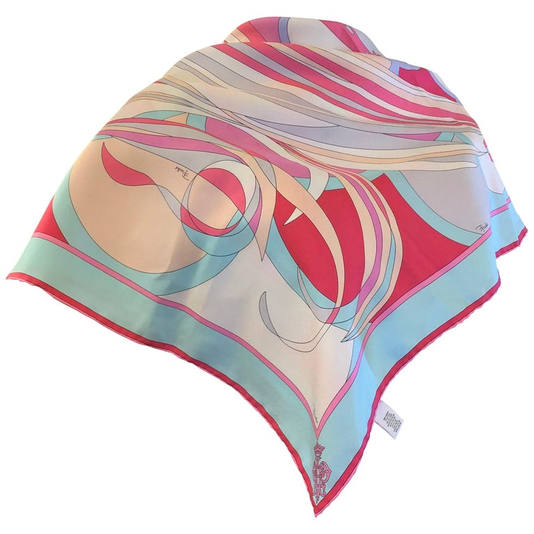 2007 Emilio Pucci for Guerlain Silk Scarf Limited Edition 34"x34" at ...