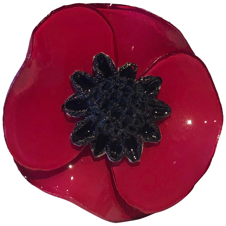 Fuchsia Poppy Statement Ring at 1stDibs