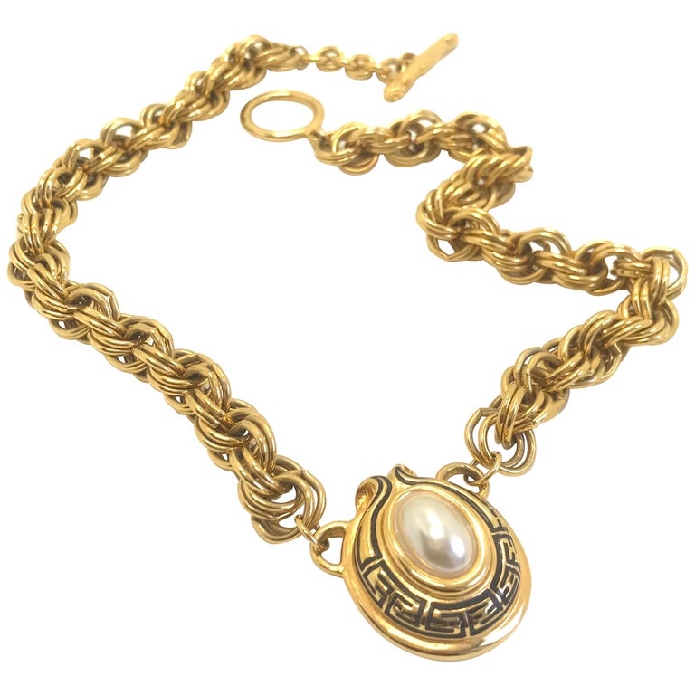 Fendi Statement Pendant Necklace at 1stDibs