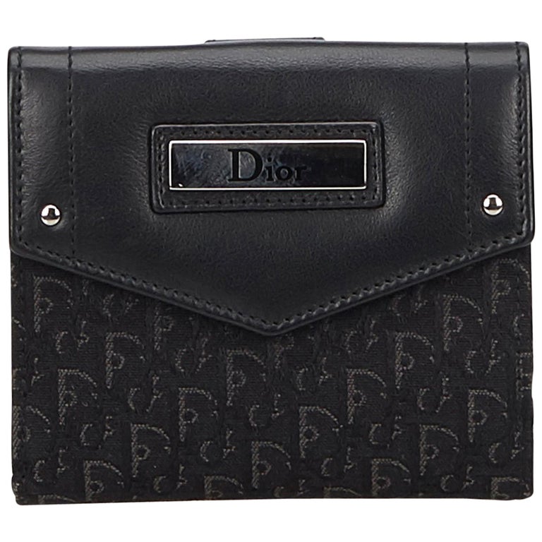 Dior Black Oblique Small Wallet at 1stDibs | dior oblique wallet, dior ...