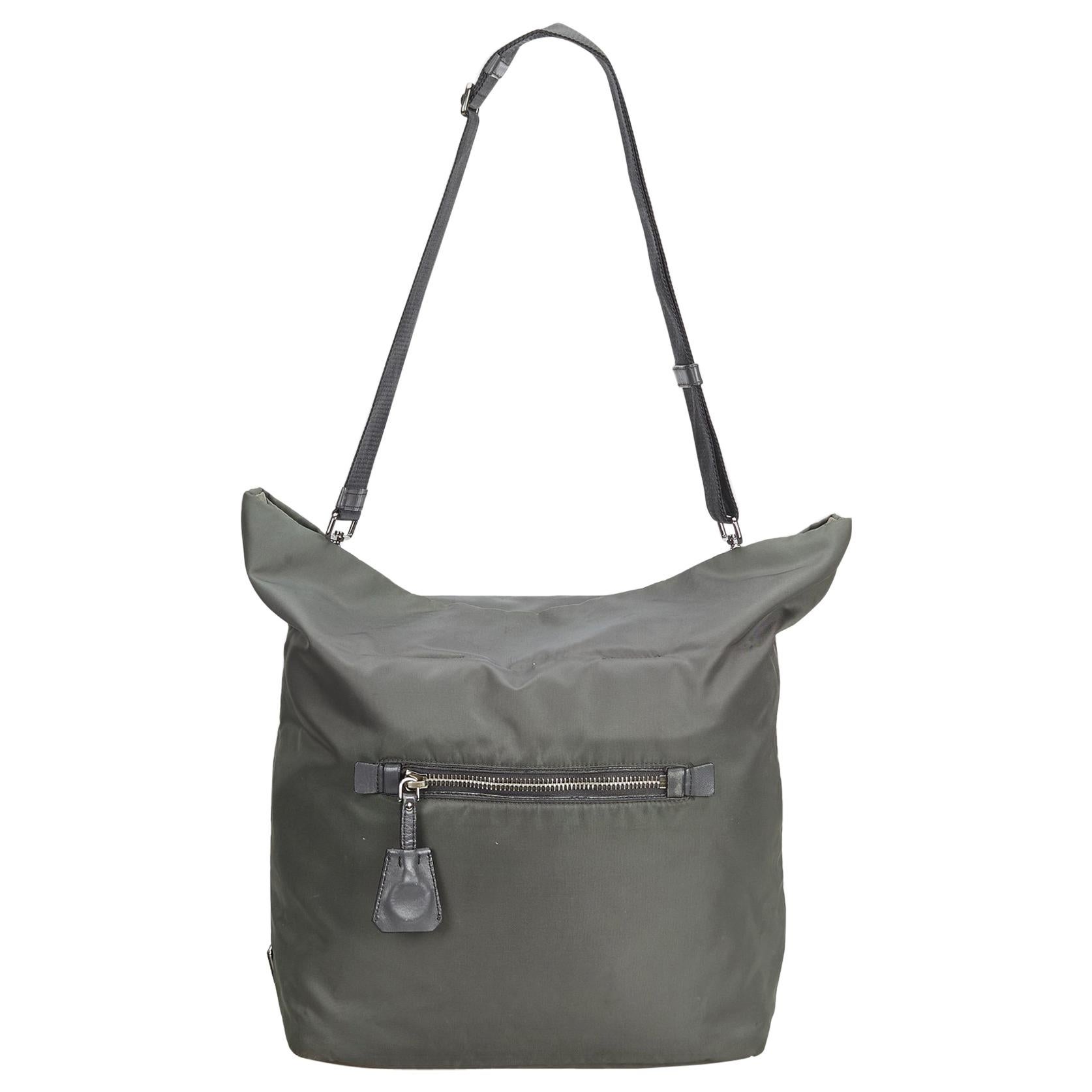 Prada Taupe Shoulder Bag at 1stdibs