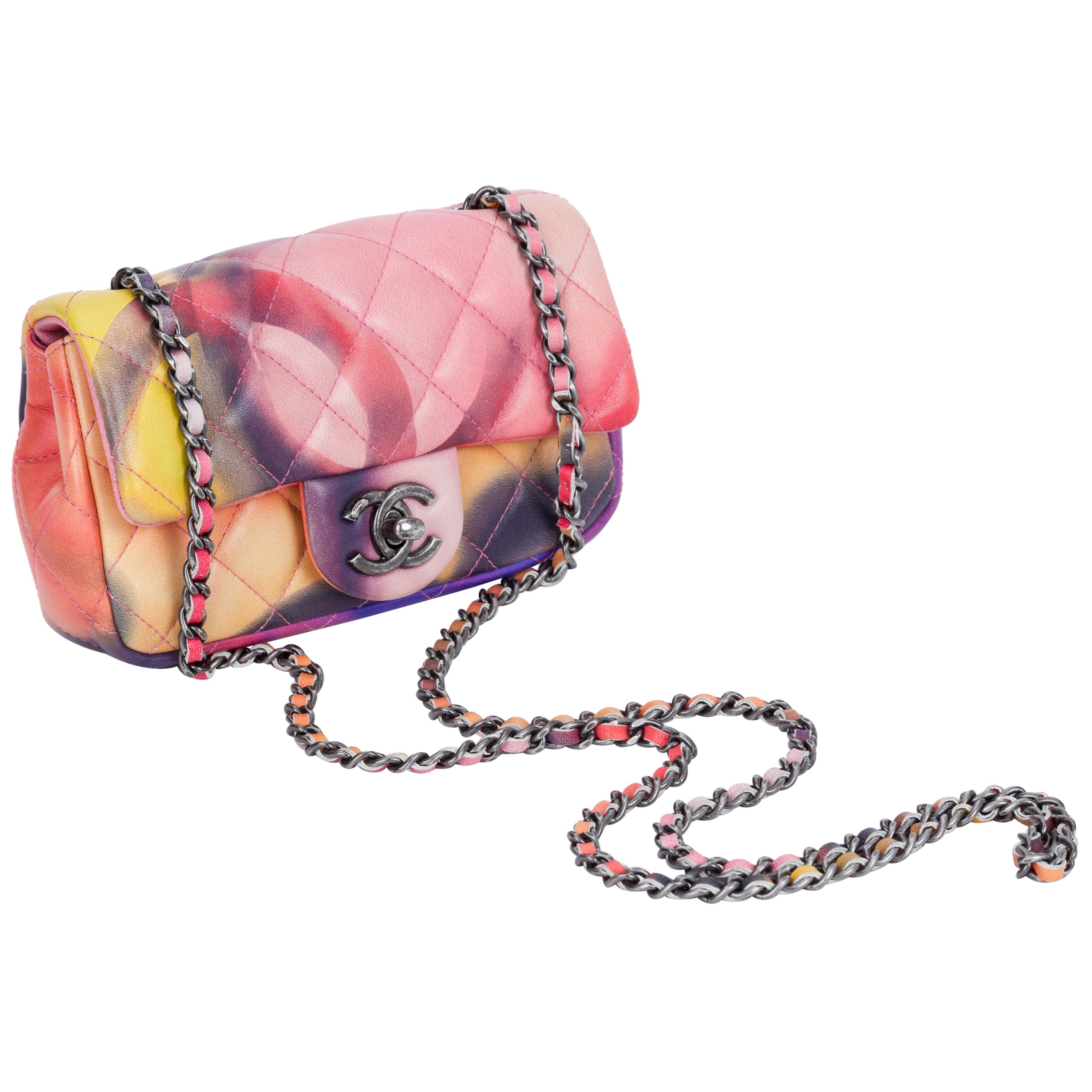 New Chanel Multicolor Mini Leather Crossbody Bag at 1stDibs
