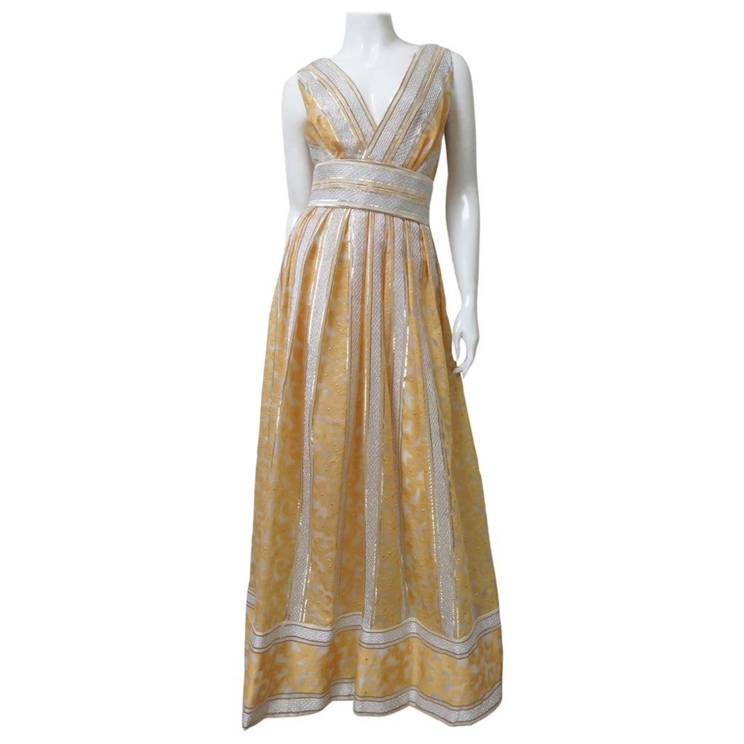 Kent 1960s Silk Gown At 1stDibs