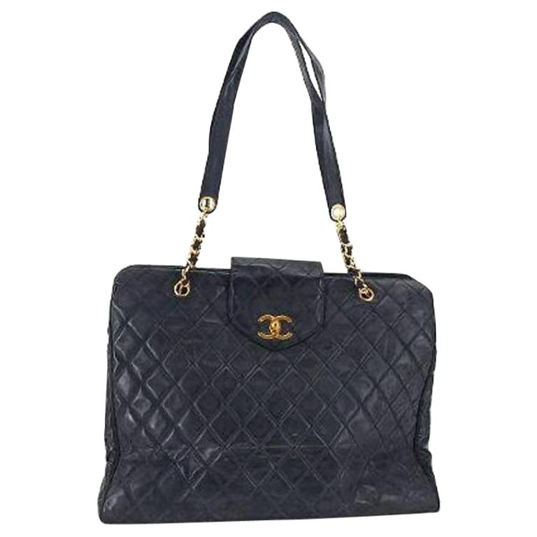 Chanel Supermodel 220733 Black Quilted Vinyl Shoulder Bag For Sale at ...