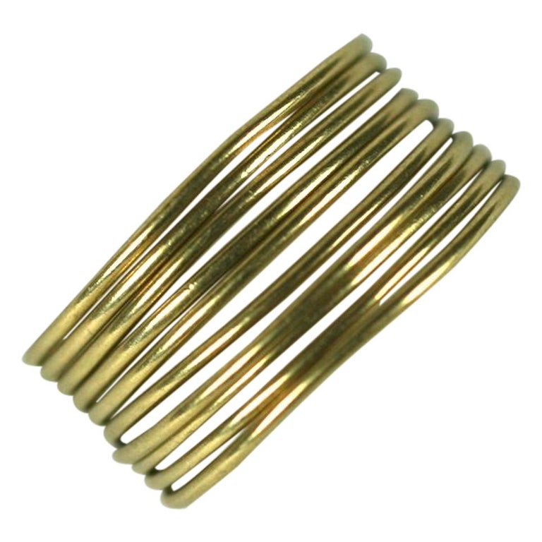 Modernist Multi Hoop Ring For Sale at 1stDibs