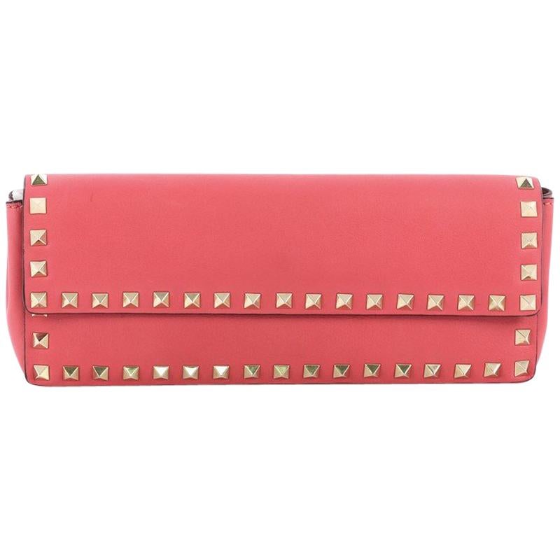Valentino Rockstud Bracelet Clutch Leather Long at 1stDibs