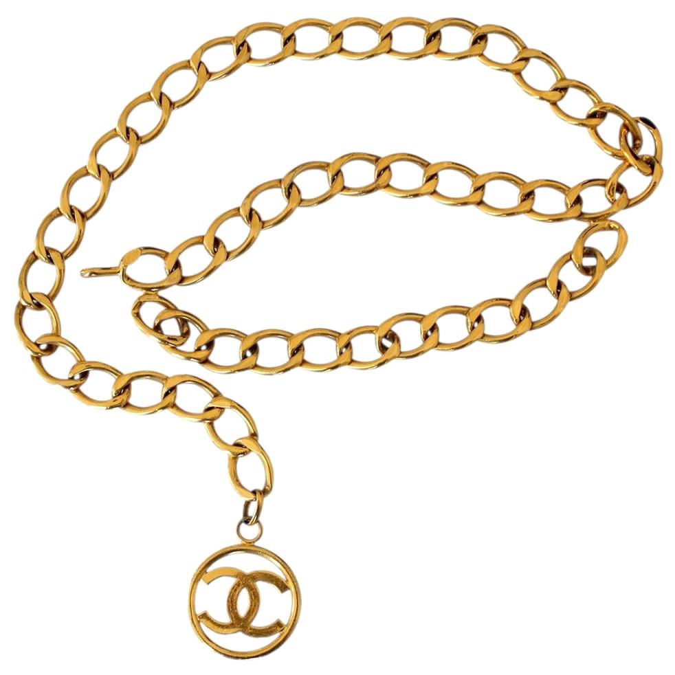 Chanel Golden Chain Belt at 1stDibs