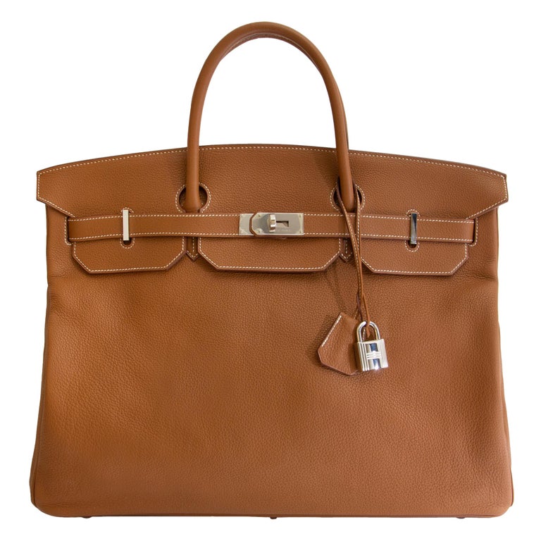 Hermès Birkin 50 Togo Gold PHW at 1stDibs | 50togo