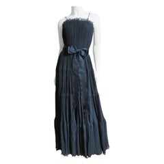 Amazing Vintage Jean Louis Couture Black and White Strapless Bow Gown ...