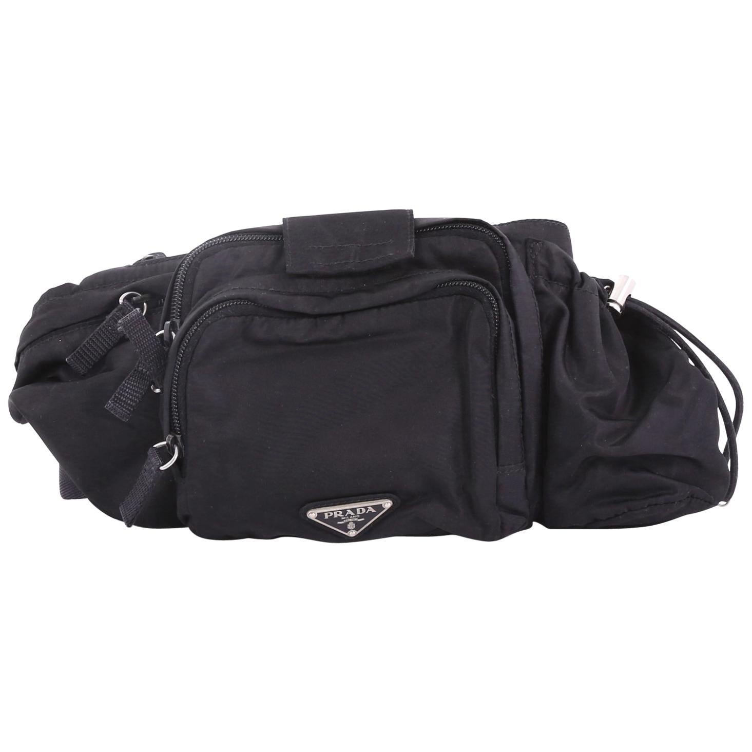 Prada Zip Waist Bag Tessuto Small at 1stDibs