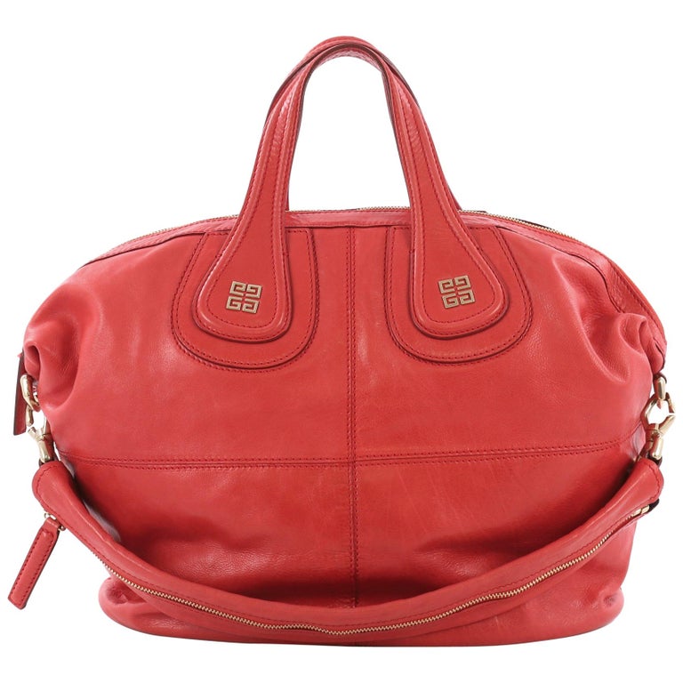 Givenchy Nightingale Satchel Leather Medium at 1stDibs | givenchy nightingale red