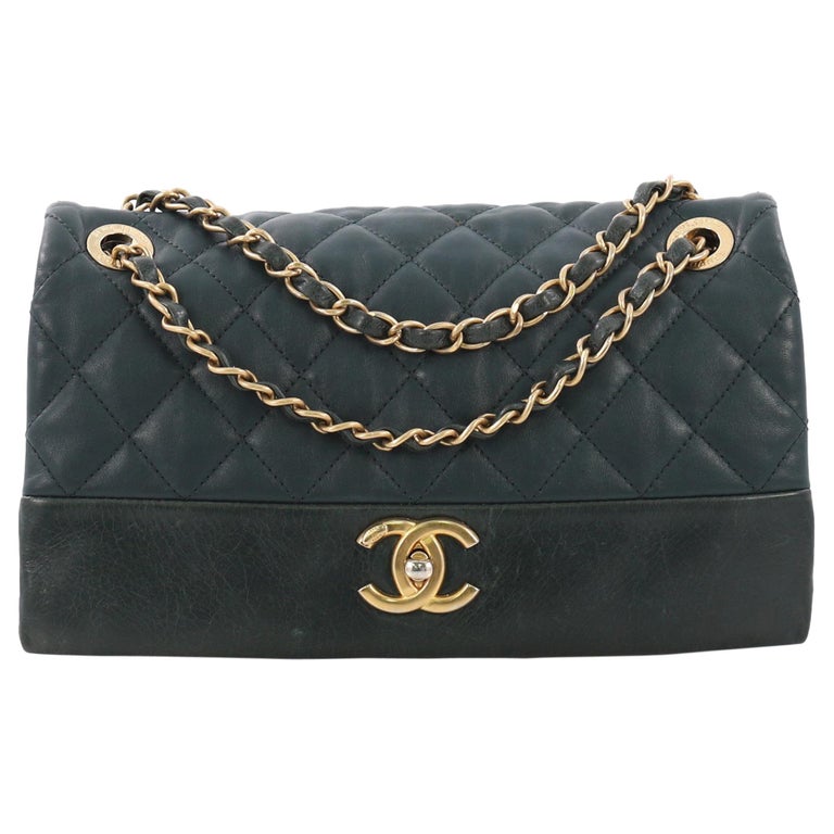 Chanel Soft Elegance Flap Bag Quilted Distressed Calfskin Medium at 1stDibs