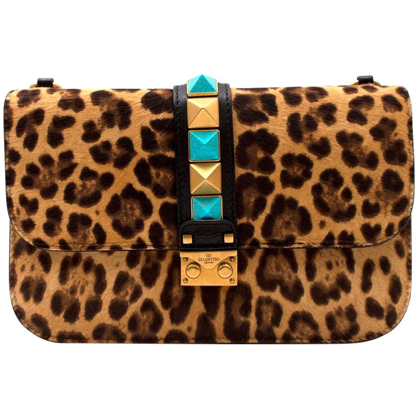 Valentino Leopard Print Pony Hair Shoulder Bag For Sale at 1stDibs ...