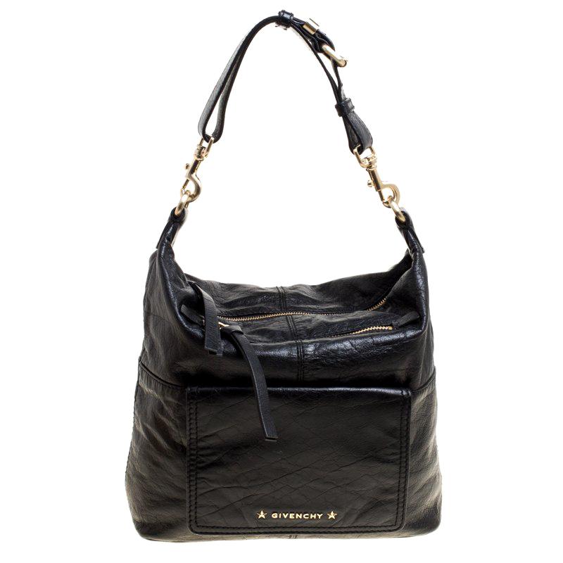 Givenchy Black Leather Hobo For Sale at 1stDibs