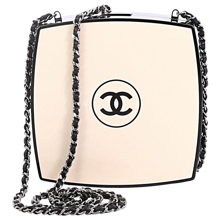 Chanel Compact Powder Minaudiere Plexiglass at 1stDibs | chanel compact bag