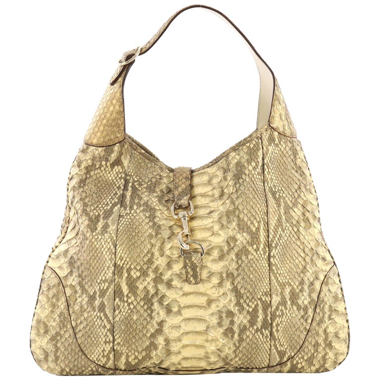 Gucci Jackie O Handbag Python Large at 1stdibs
