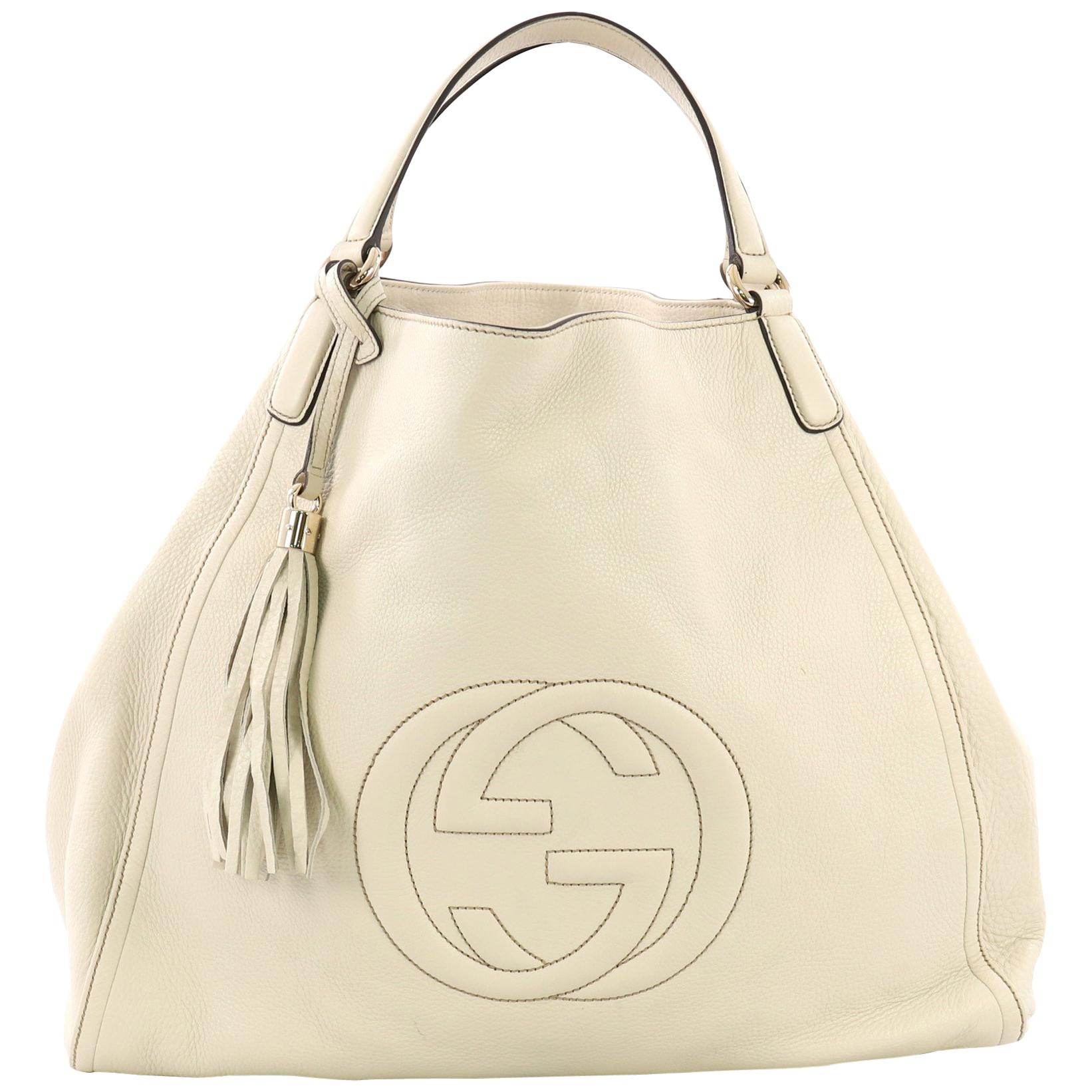 Gucci Soho Shoulder Bag Leather Large at 1stDibs