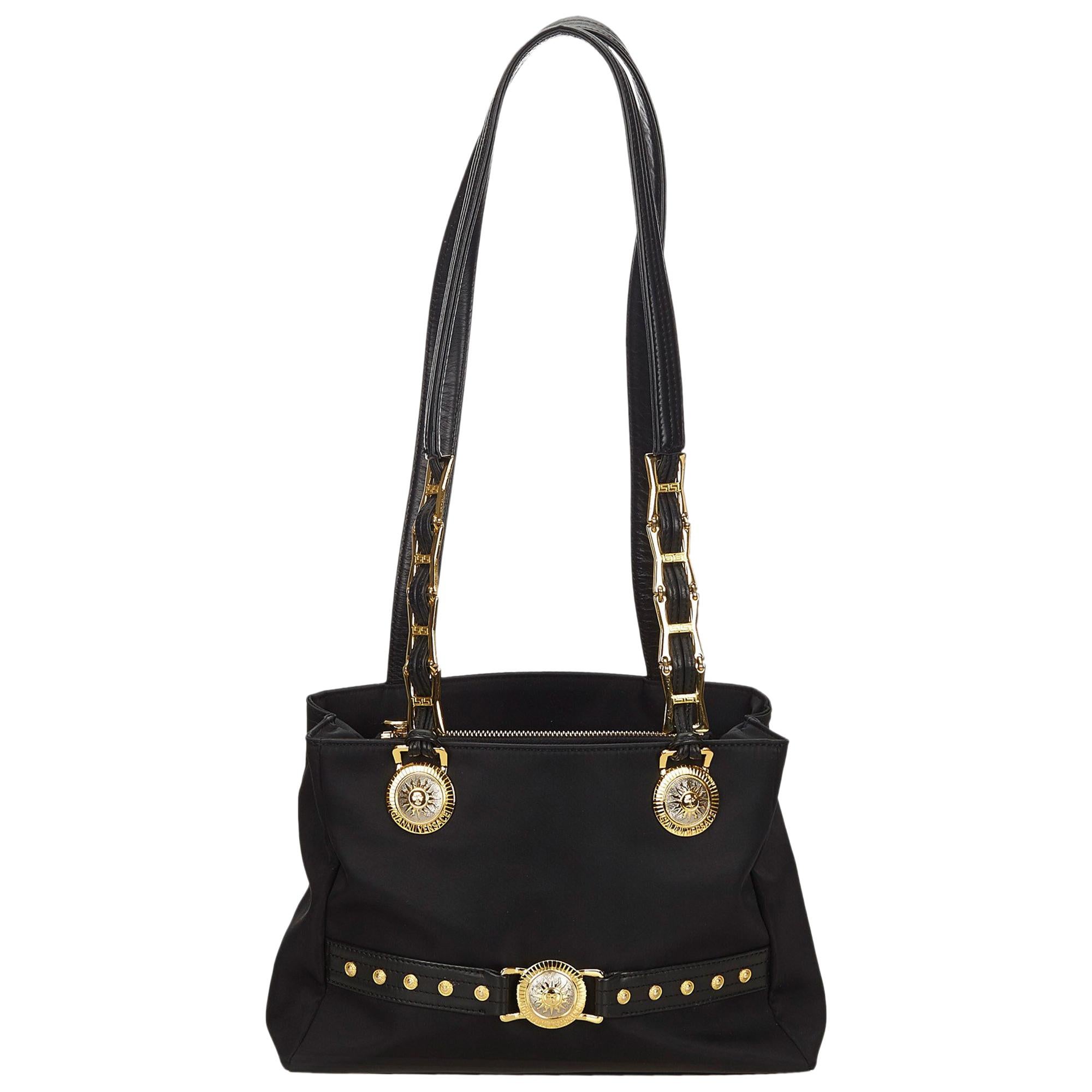 Versace Black Medusa Shoulder Bag at 1stDibs
