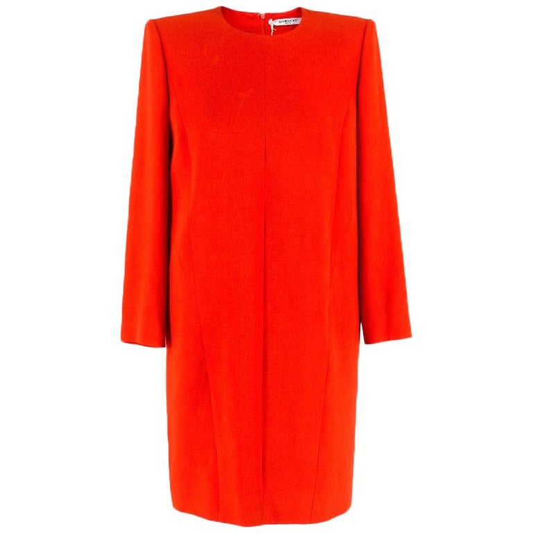 Givenchy Red Boxy Shift Dress US 4 For Sale at 1stDibs