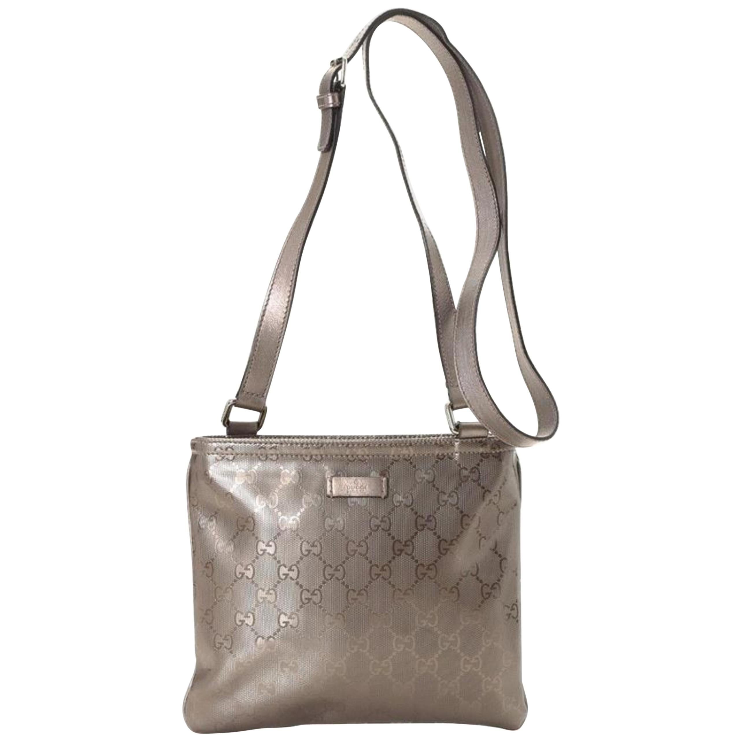 Gucci Lavender Monogram Gg Imprime Messenger 868942 Purple Patent ...