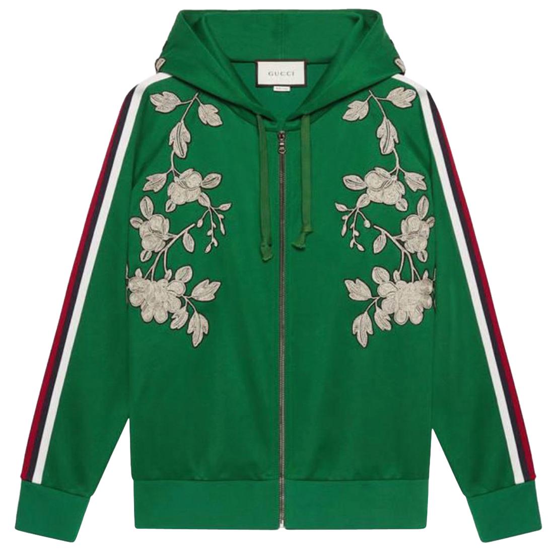 Gucci Embroidered Jersey Sweatshirt at 1stDibs