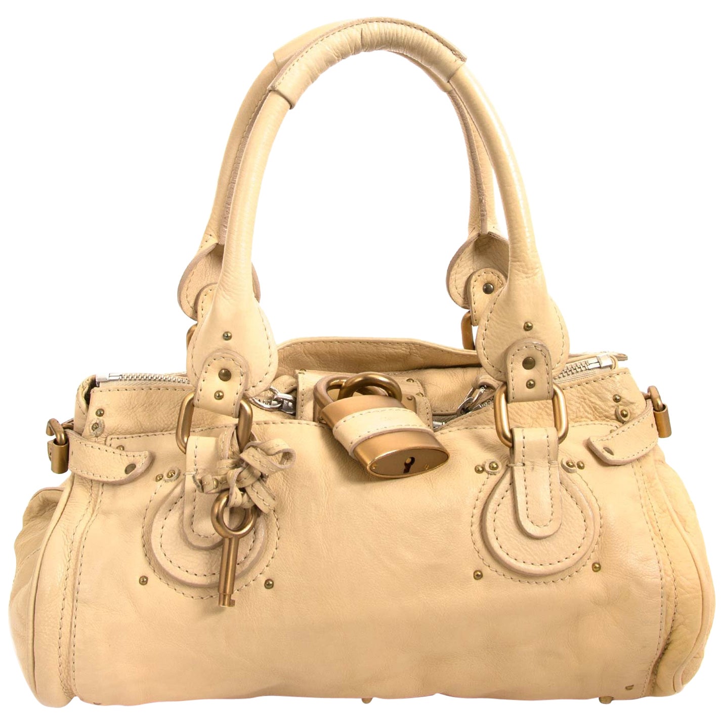 Chloe Pixie Double Handle Bag Leather With Suede Medium at 1stDibs