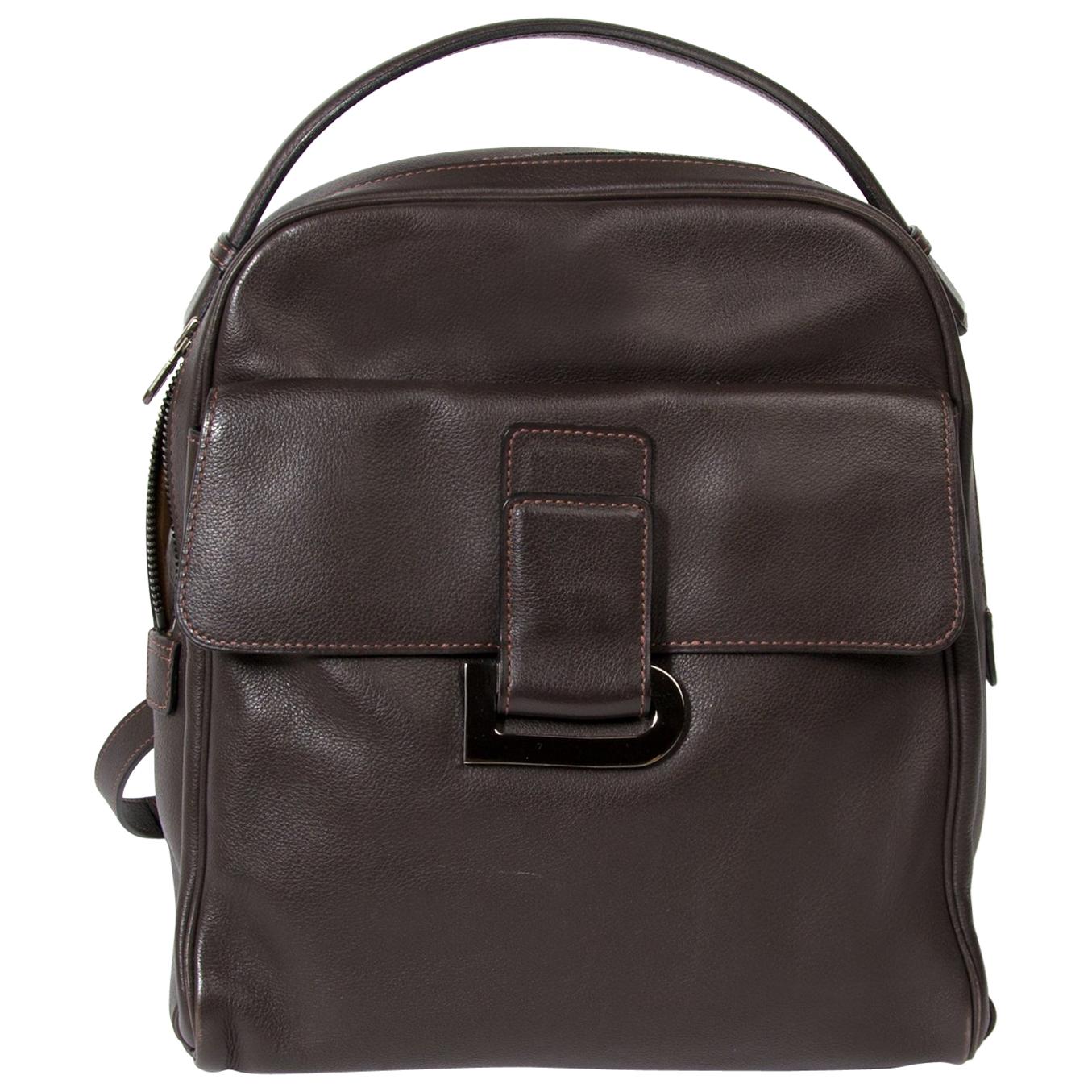 Delvaux Black 'Cerceau' Jumping Backpack at 1stDibs